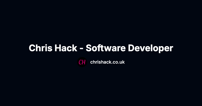 Chris Hack Software Developer